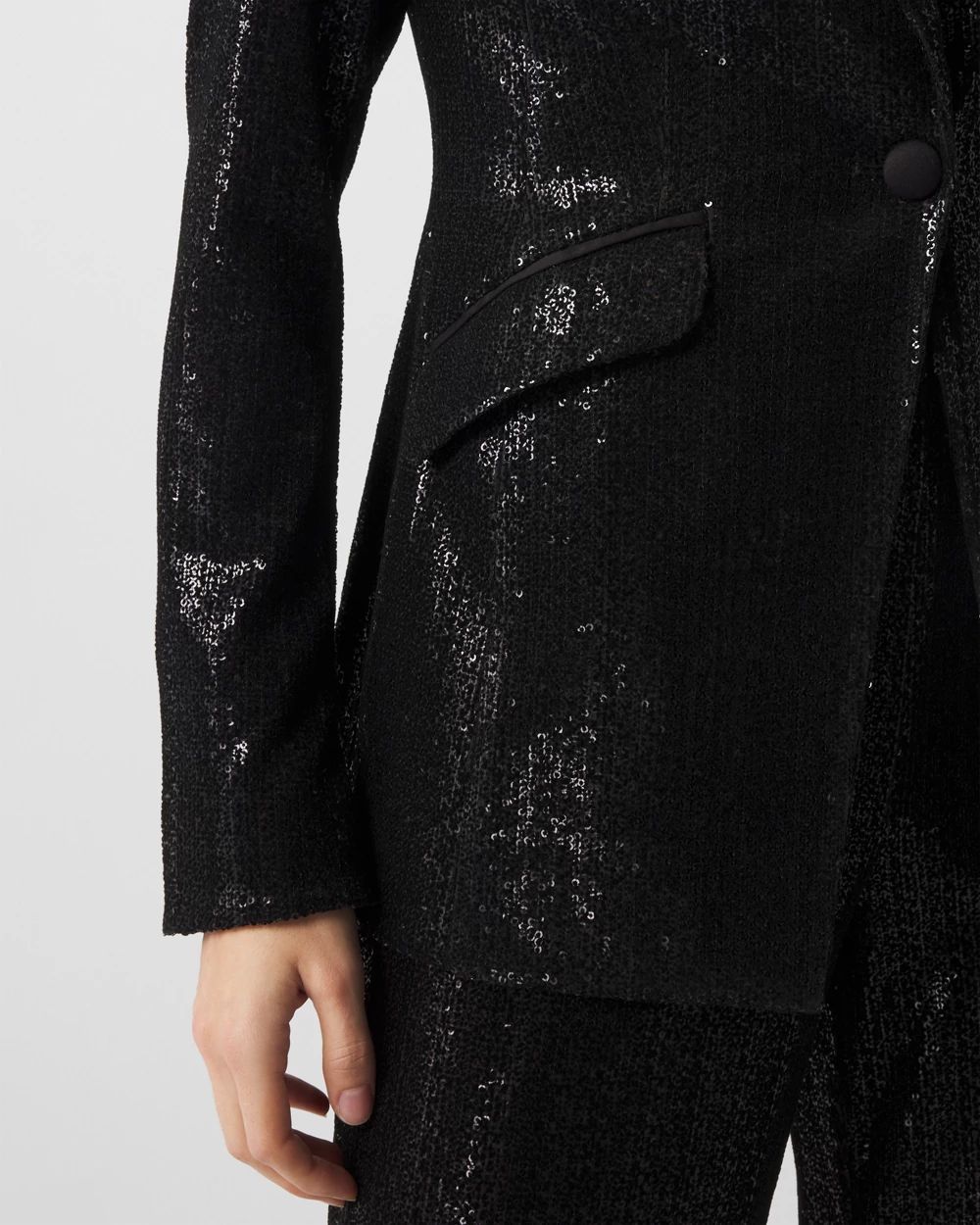 WHBM® One-Button Sequin Blazer | White House Black Market